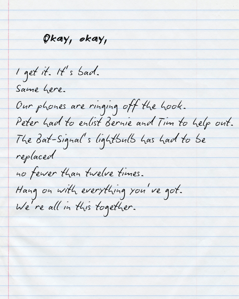 Poetry Friday: Clark Kent Writes Back – A(nother) Year of Reading